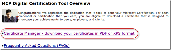 德瑞克：SQL Server 學習筆記: 付費申請紙本 MCP Certification 證書(paper format )